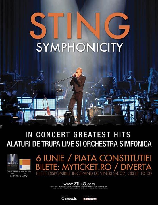 Sting in concert „greatest hits”, la Bucuresti! - Elle.ro