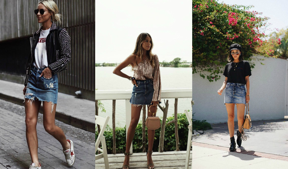 Fusta din denim - cele mai cool modele - Elle.ro