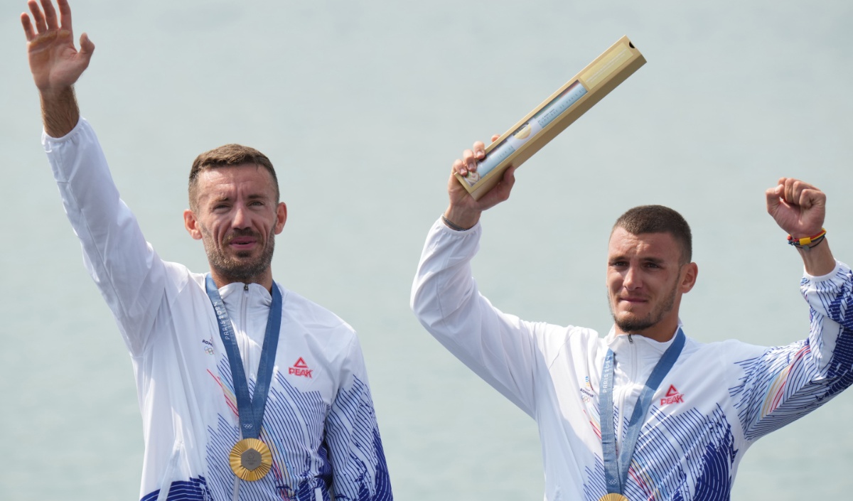 Campionii olimpici la canotaj, Marian Enache și Andrei Cornea ...