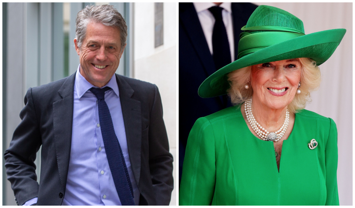 Hugh Grant, surprins când a adormit lângă Regina Camilla în timpul ...