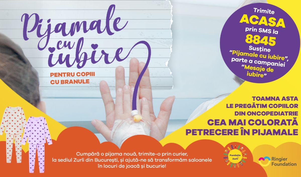 Fundația Zurli și Fundația Ringier lansează campania „Pijamale cu ...